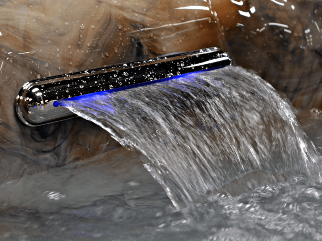 Stainless Waterfall - Plug and Power Spas